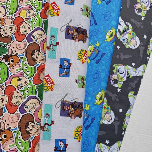 Toy Story Fabric Woody Fabric Buzz Fabric Rex Fabric - Etsy