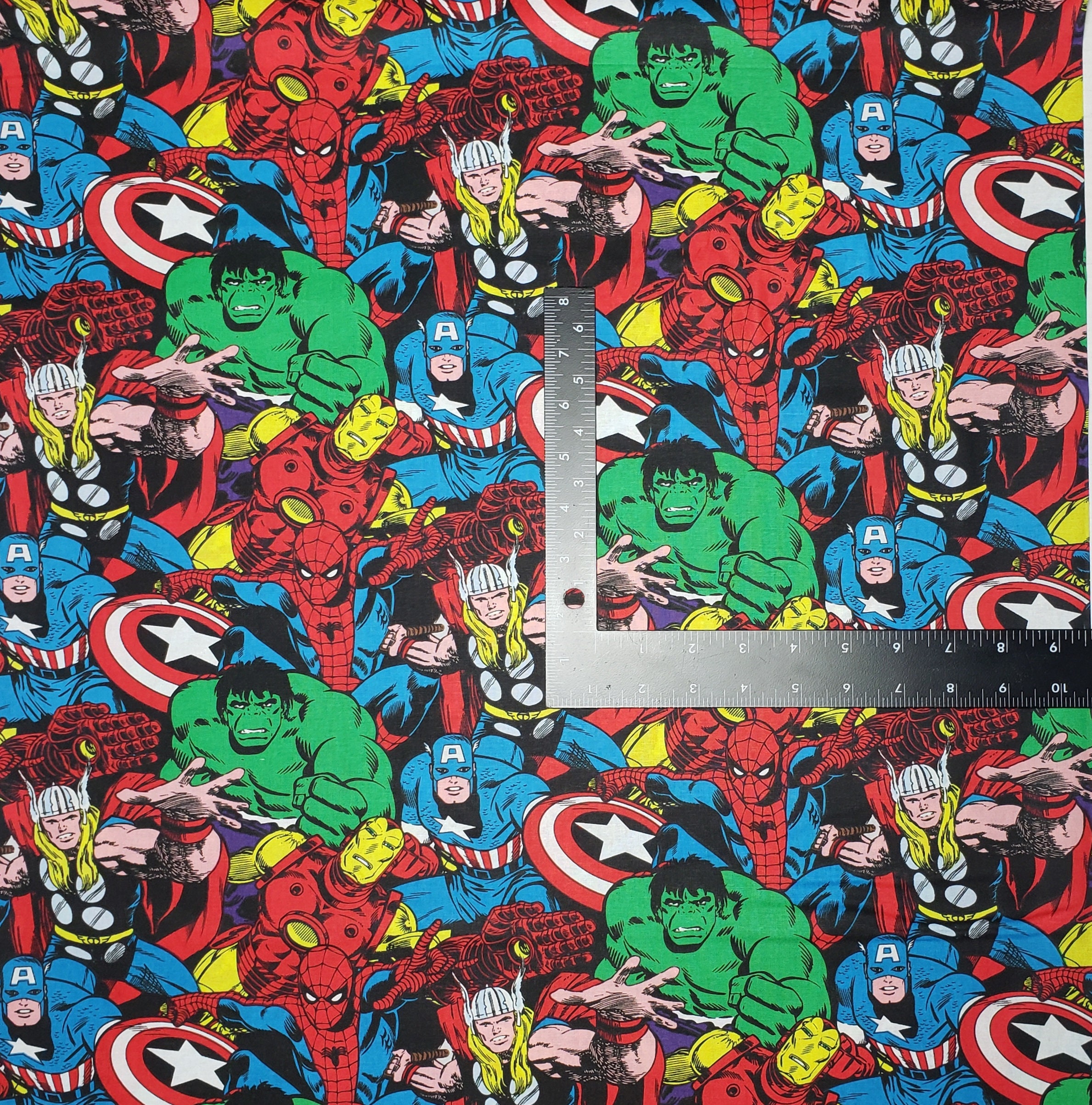 Comic Book Super Hero Cotton Fabric - Etsy