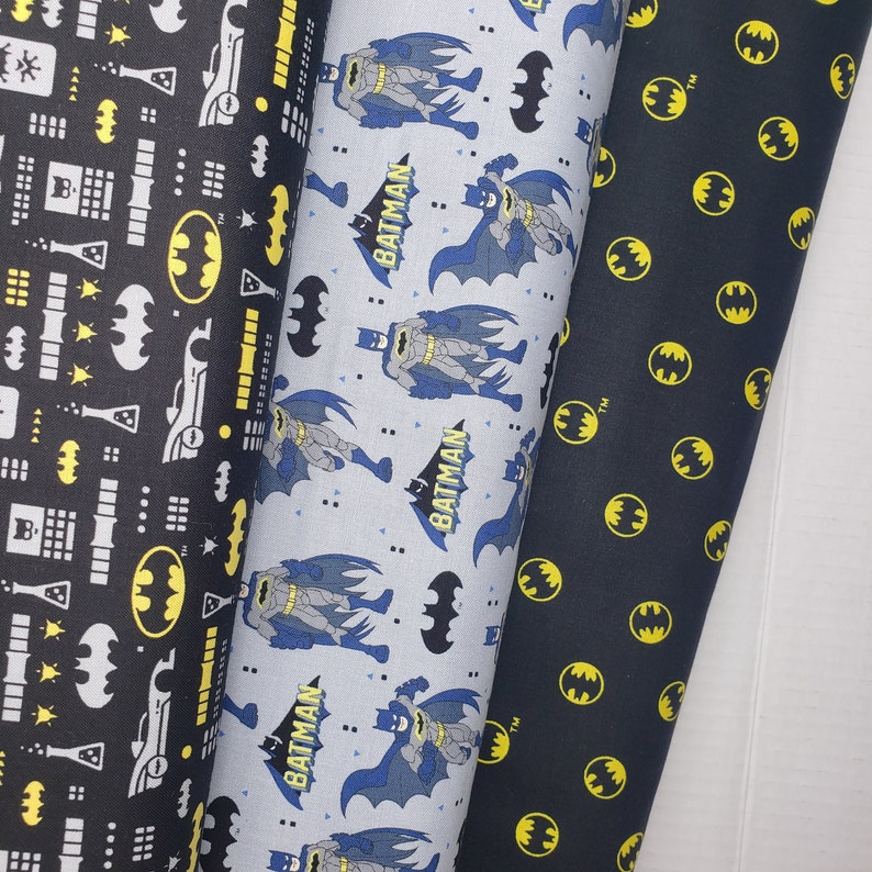 Comic Book Super Hero Batman Cotton Fabric - Etsy