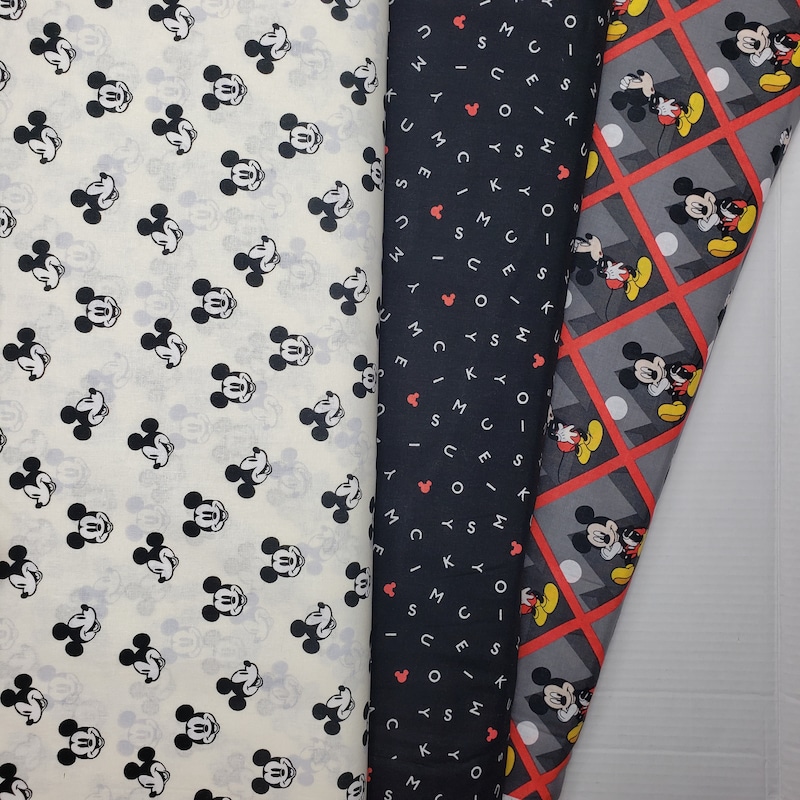 Mickey Mouse Fabric - Etsy