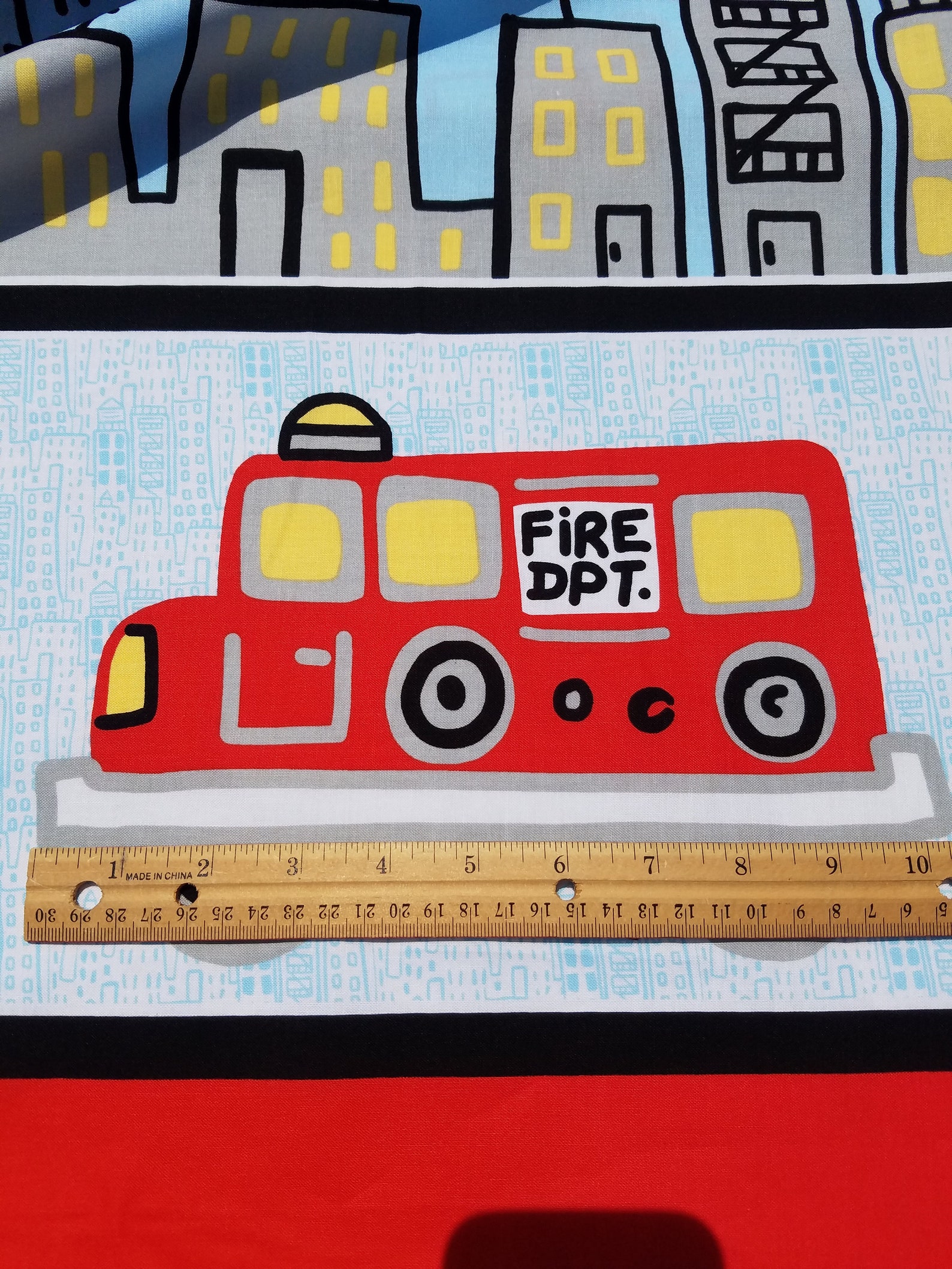 Fireman Fabric Firemen Fabric Firefighter Cotton Fabric - Etsy