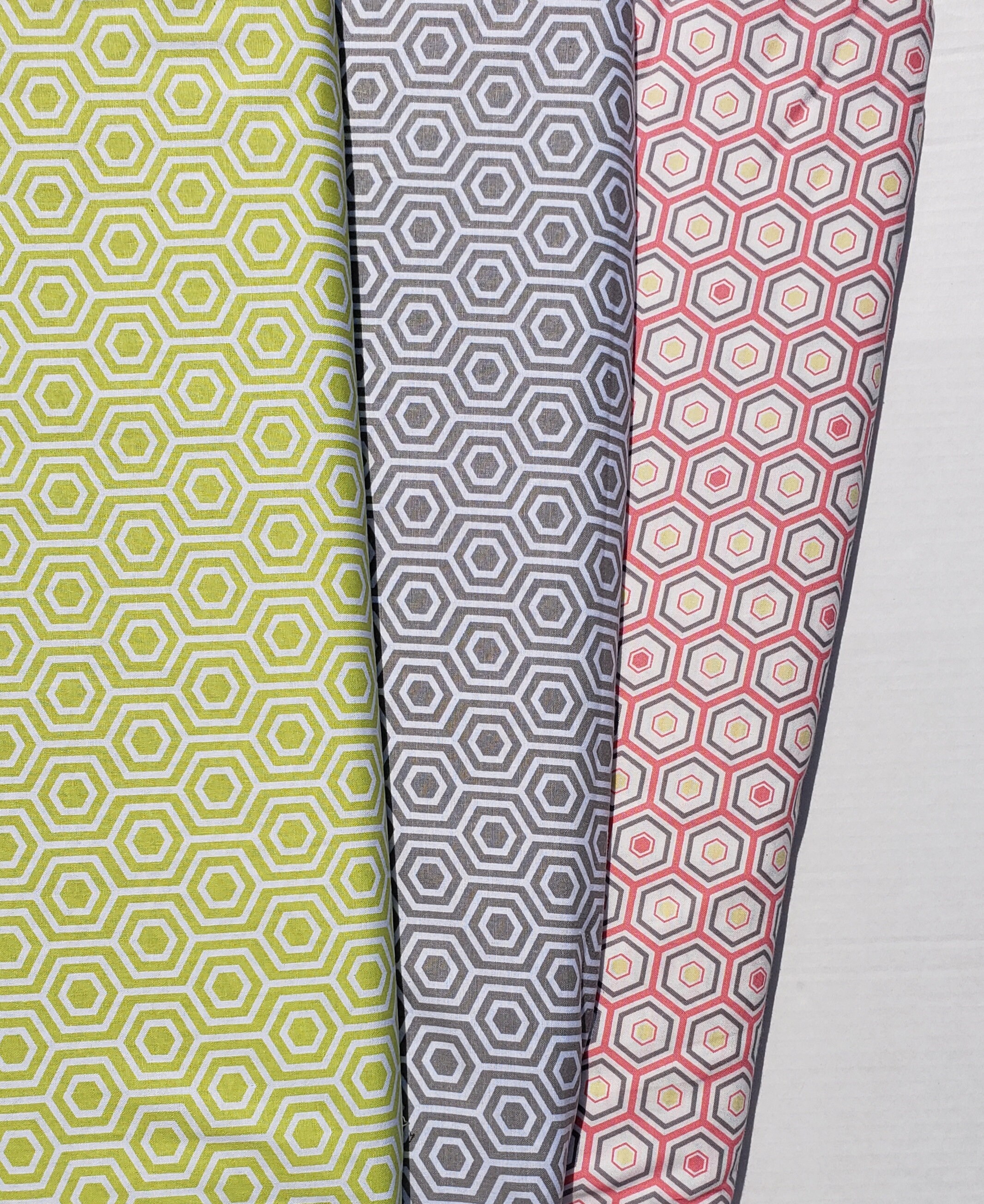 Geometric Shapes Cotton Fabric - Etsy Hong Kong