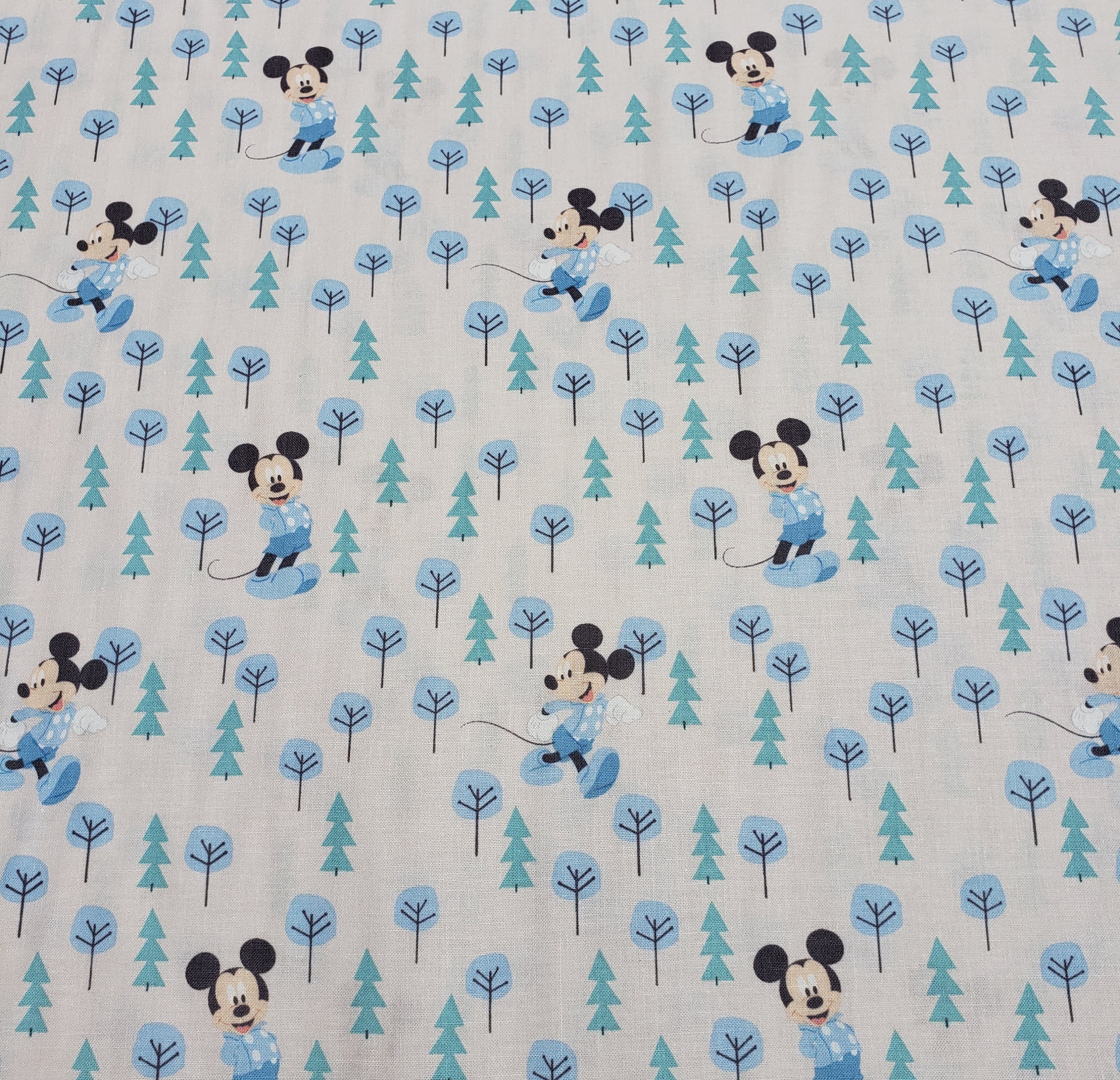 Disney Mickey Mouse Cotton Fabric - Etsy