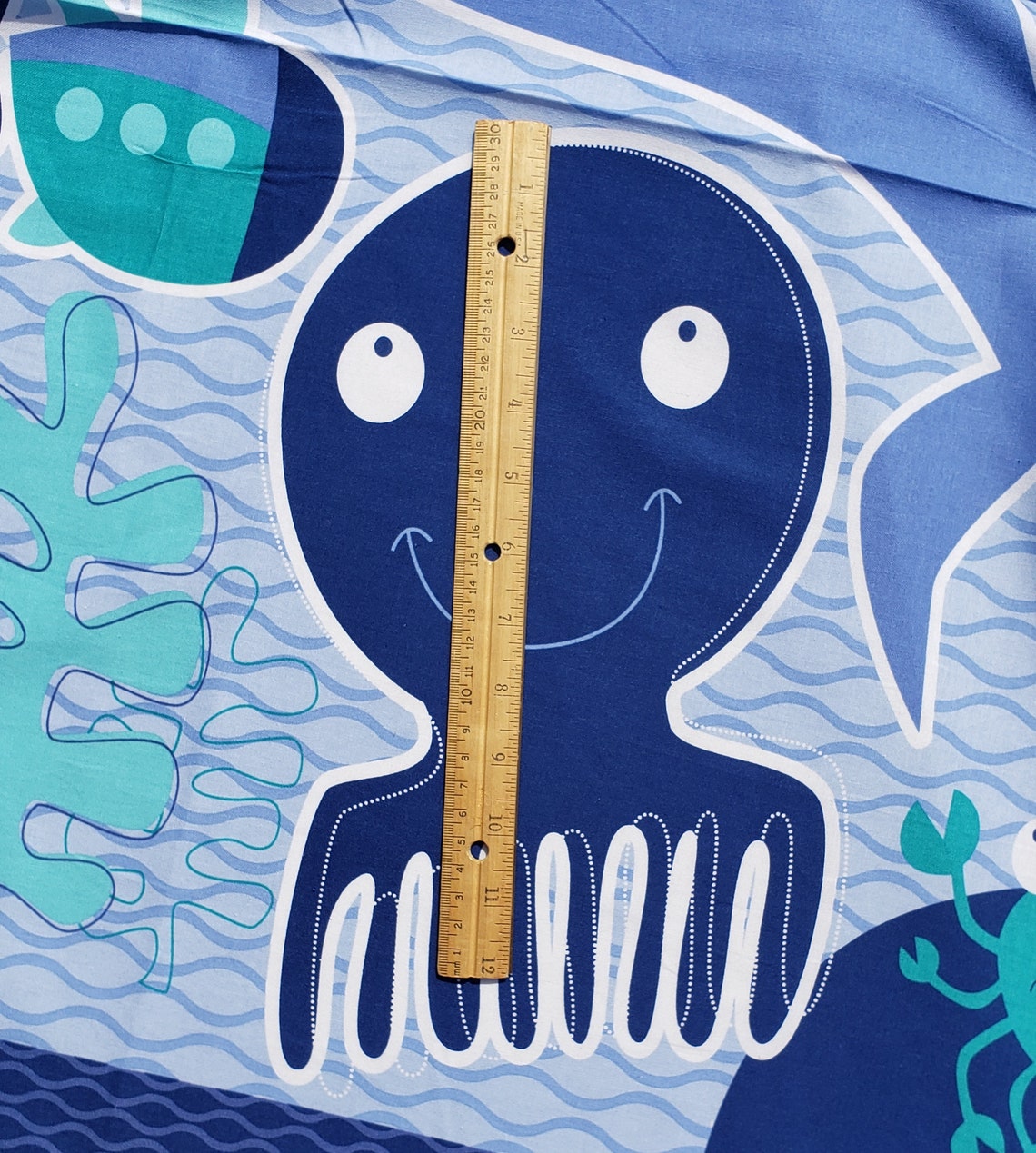 Sea Water Cotton Fabric - Etsy