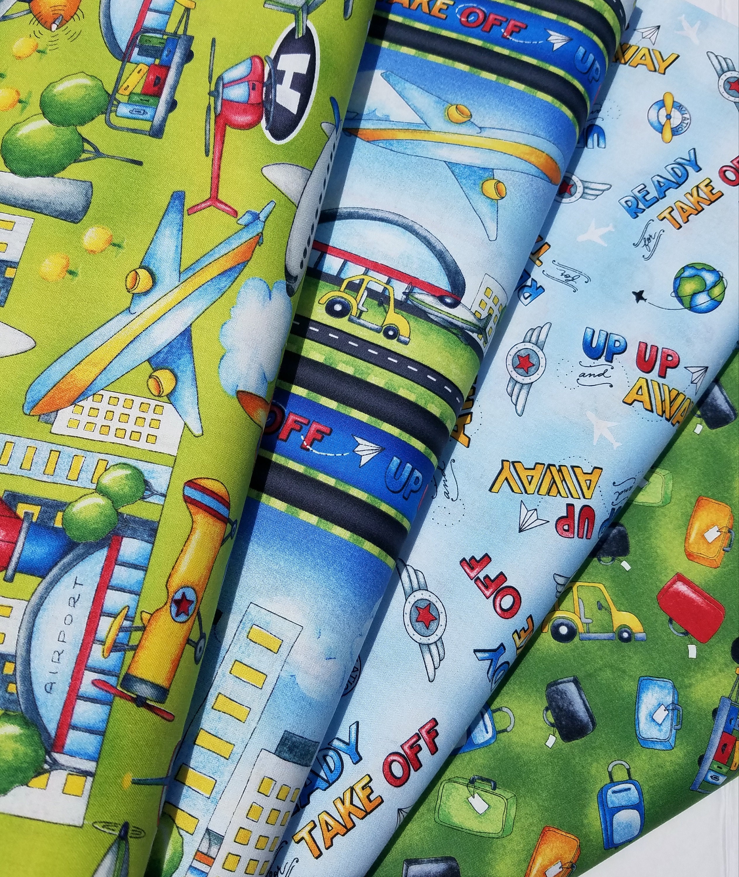 Airplane Fabric, Ready for Take off Cotton Fabric by Wilmington - Etsy