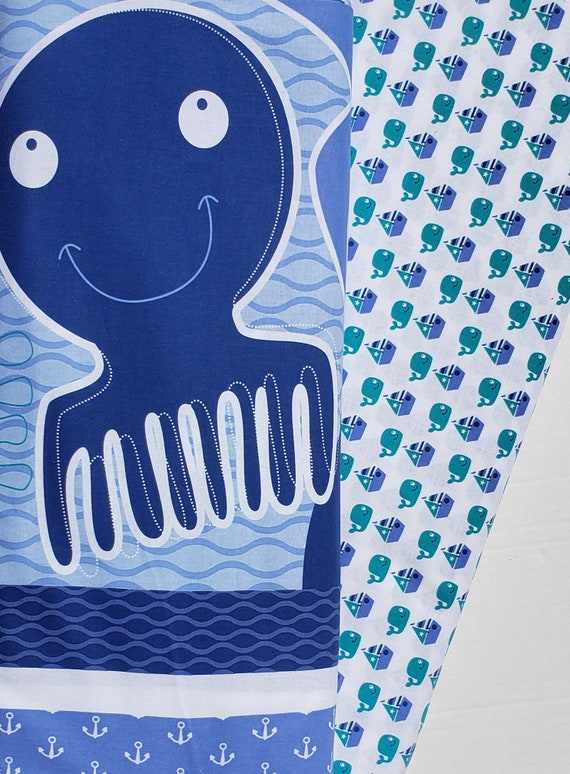 Sea Water Cotton Fabric - Etsy