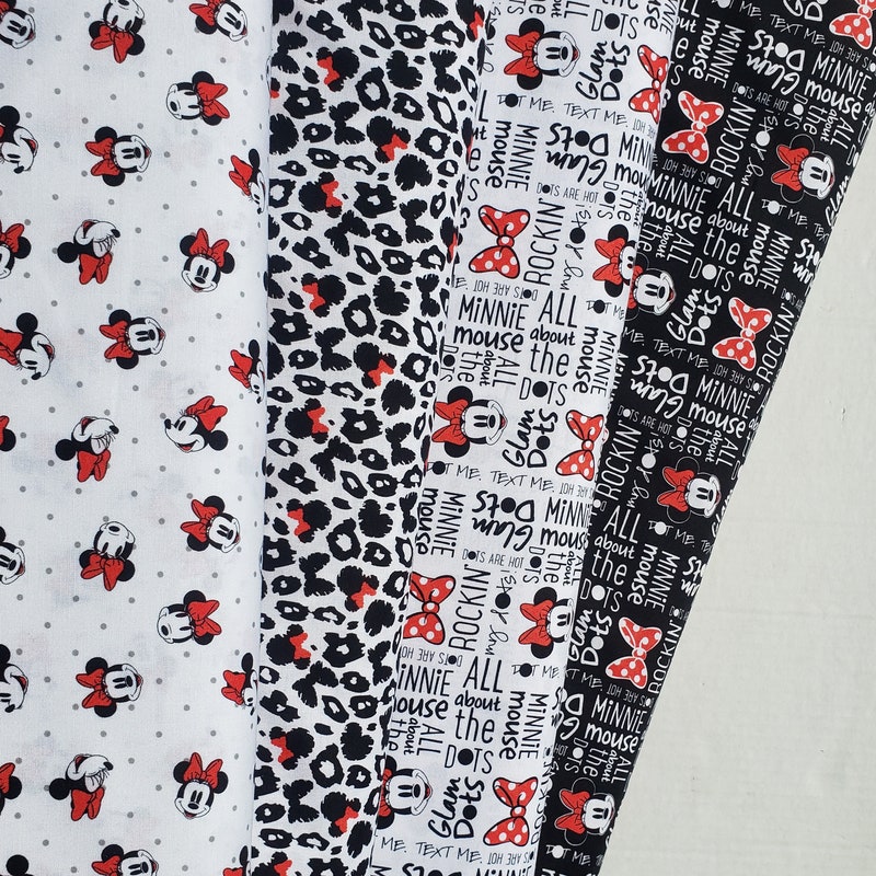Minnie Mouse Fabric - Etsy