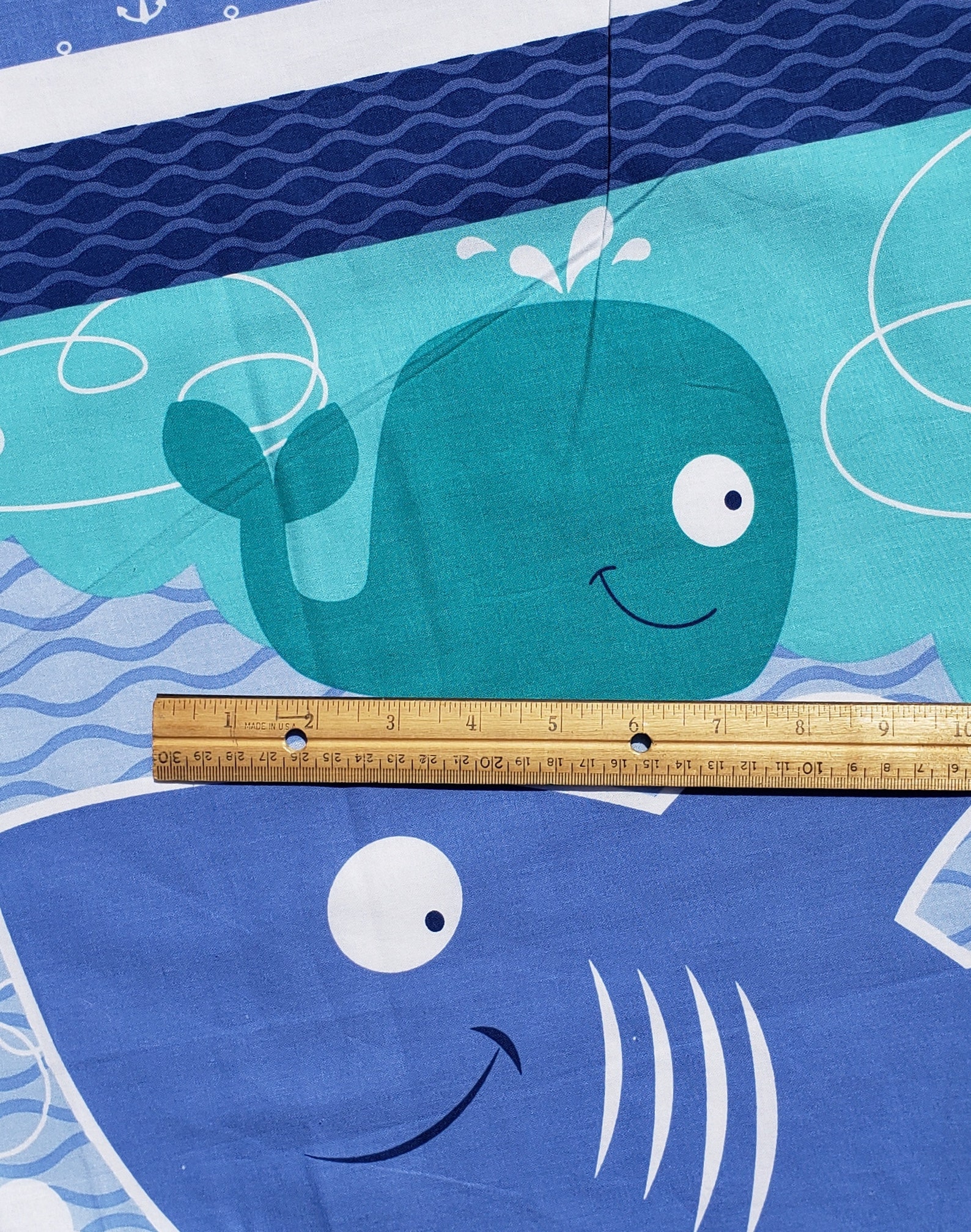 Sea Water Cotton Fabric - Etsy