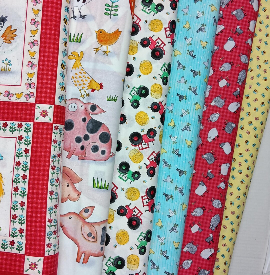 Barnyard Cotton Quilting Fabric - Etsy