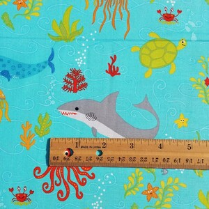 Sea Life Fabric Underwater Life Fabric Marine Life Fabric - Etsy