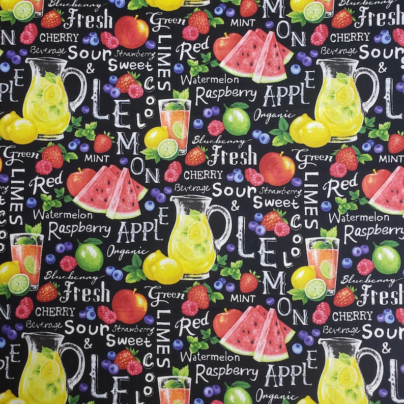Fruit Kitchen Cotton Fabric - Etsy