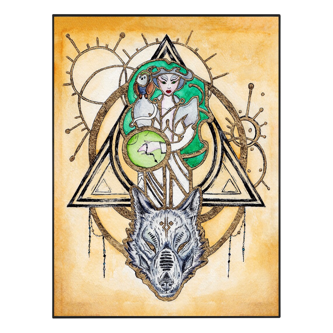 Star Wars Mortis the Daughter Art Print 9x12 Clone Wars - Etsy