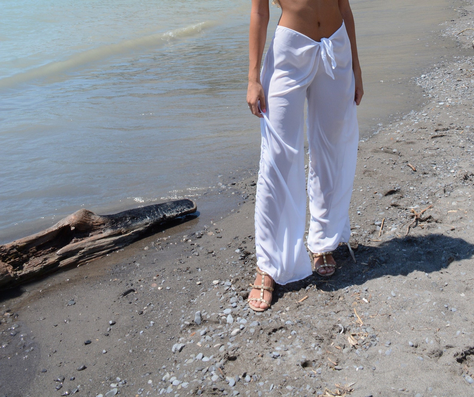 Naya Beach Cover Pants | Flowy Wide Leg Swimwear Pants | Bikini Cover ...