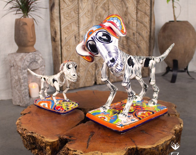 Day of the Dead DOG Shelf Sitter Skeleton Puppy Statue Pet Memorial ...