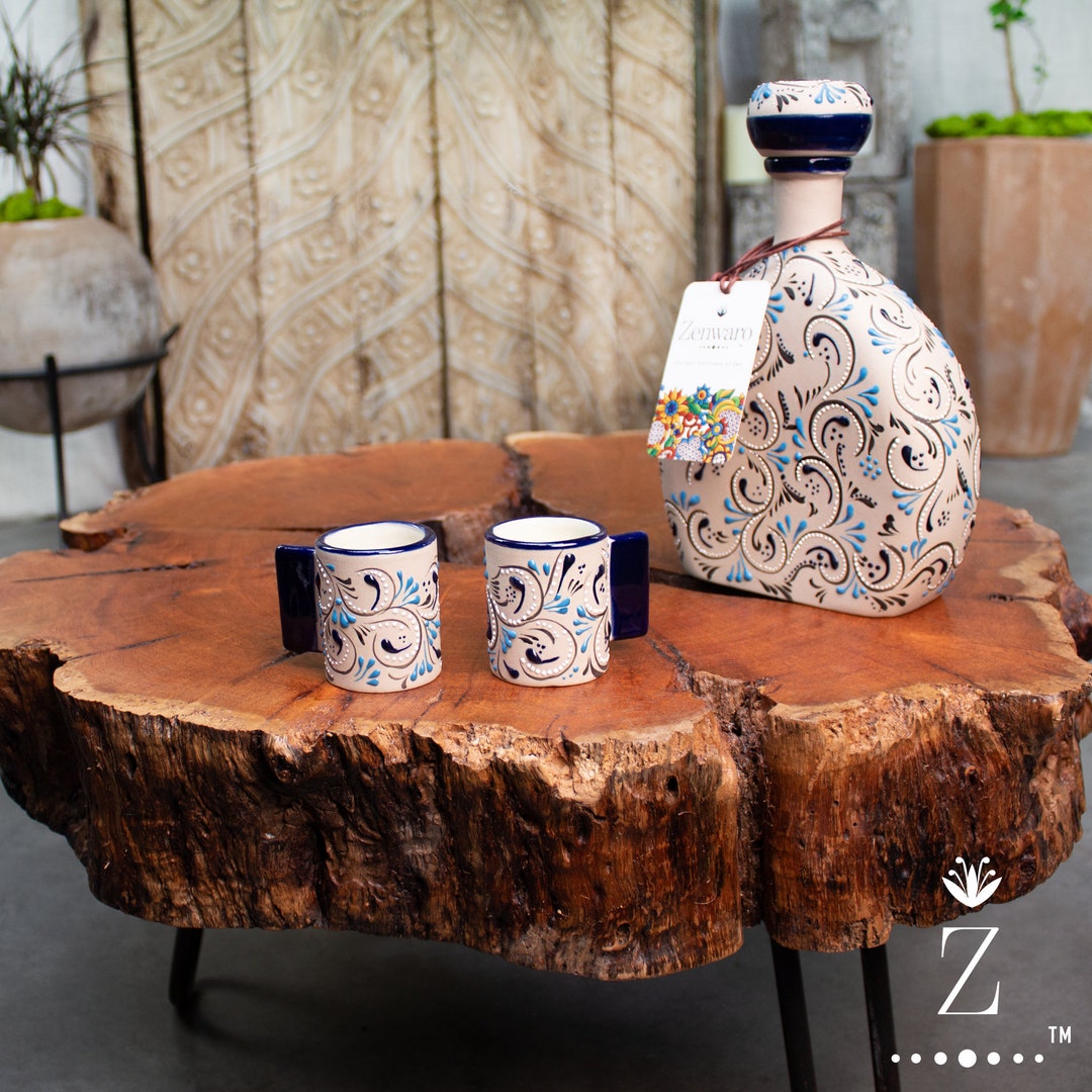 Stoneware Ceramic Shooters. Ceramic Shot Glasses Azules Talavera ...