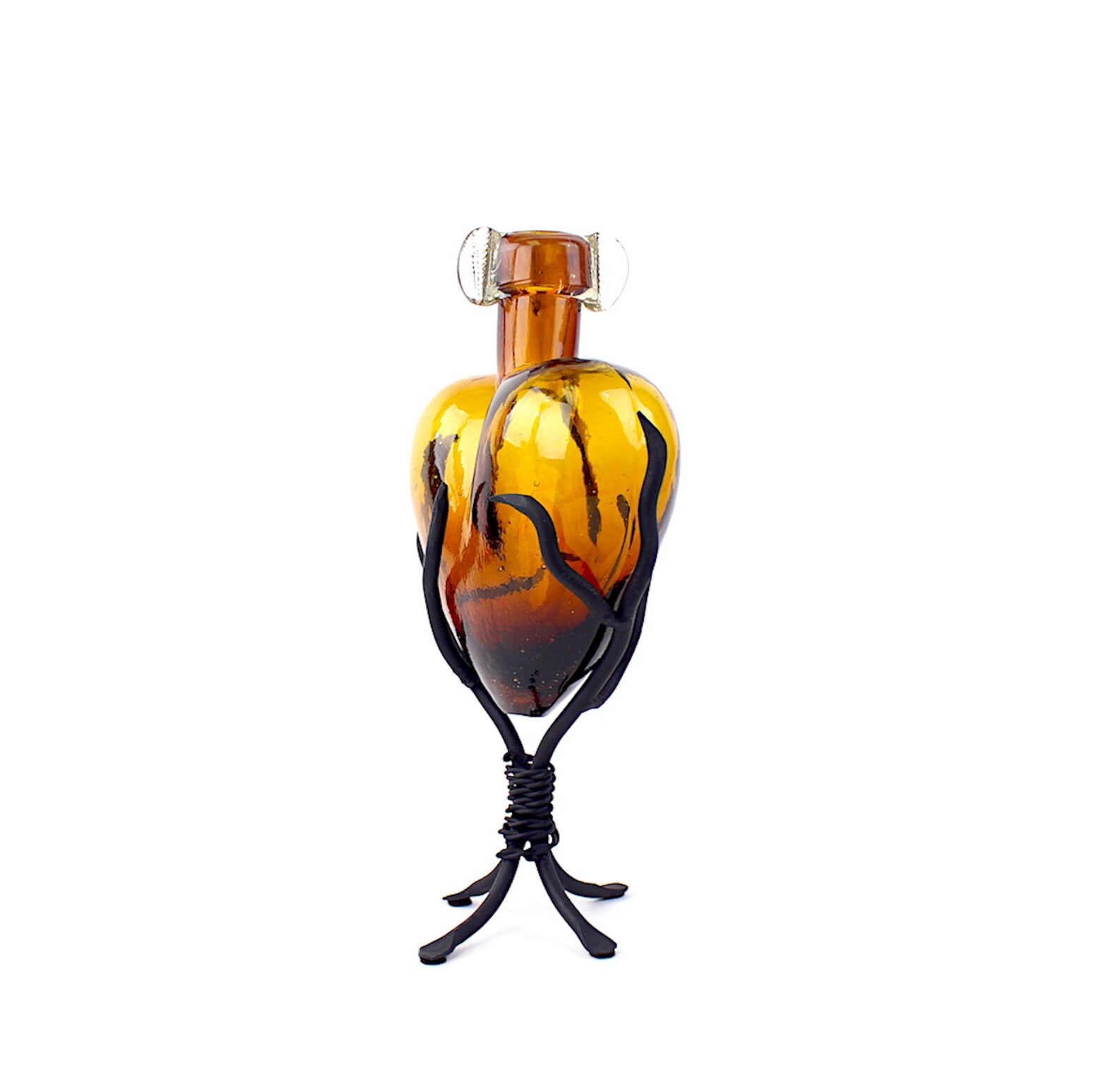 Divine Glass Hearts | Amber - Etsy