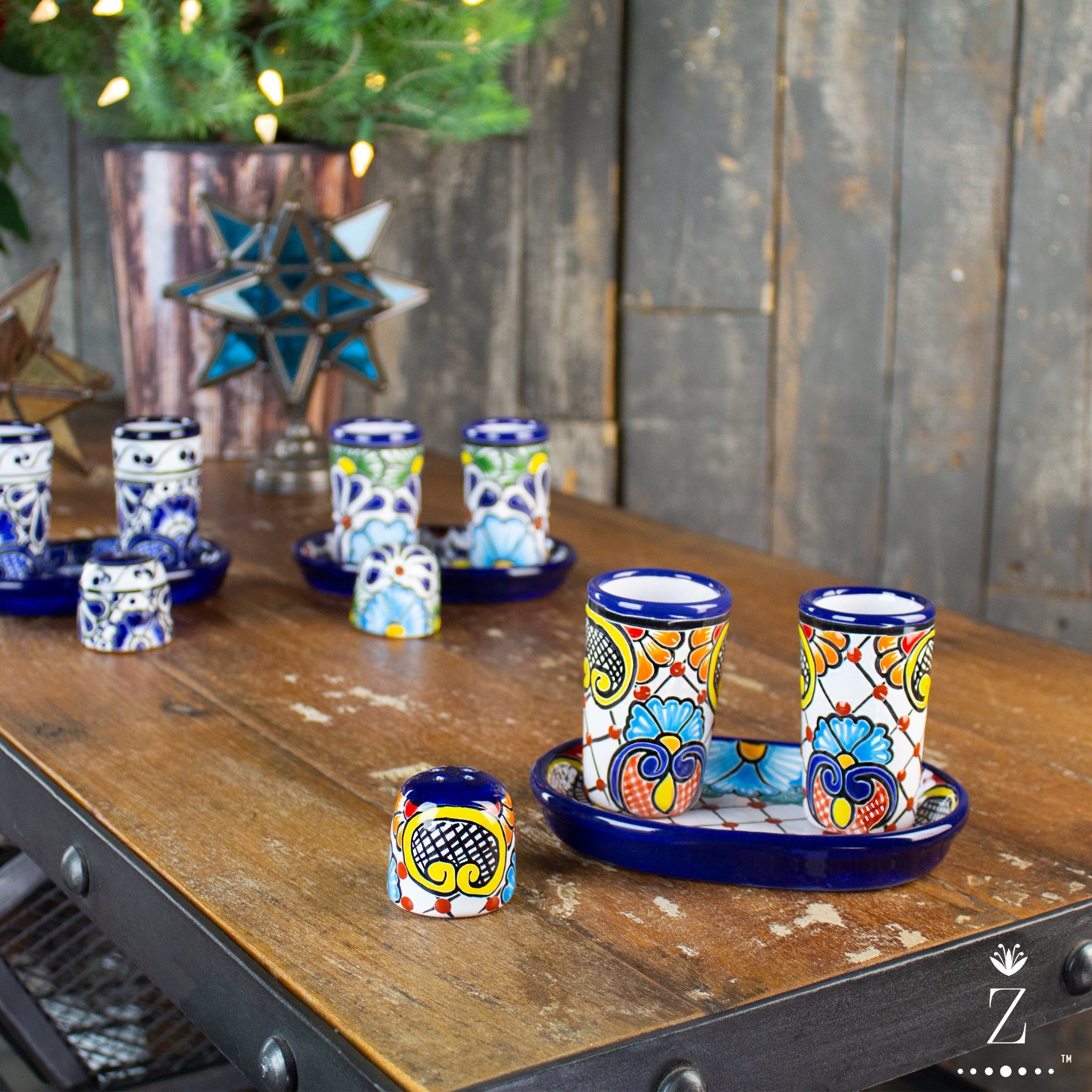 Tequila Shooter Set Talavera Nirvana - Etsy