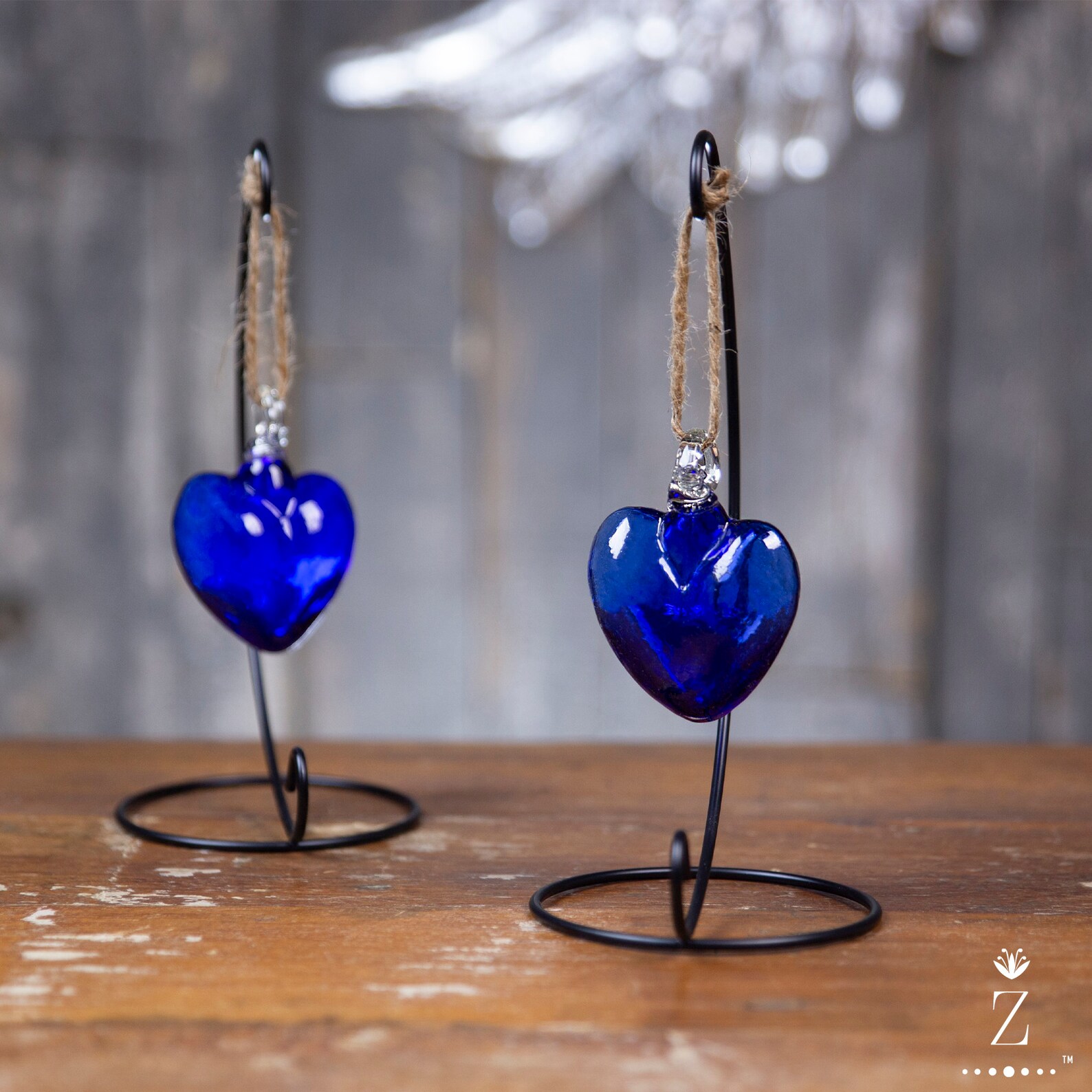 Ornamental Glass Heart With Stand. Standard Glass Colors - Etsy