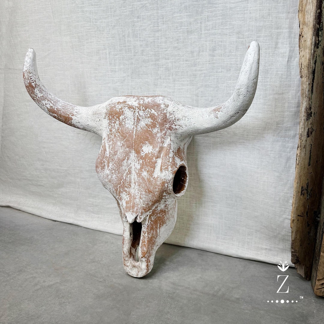 Terracotta Longhorn Sculpture, Large | Malto Ash - Etsy