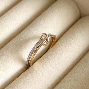 14k Gold Filled Multi Ring Set – Two Tone Multi Band Rings With Jump ...