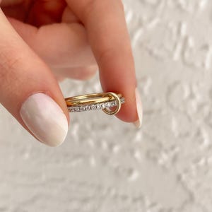 14k Gold Filled Multi Ring Set – Two Tone Multi Band Rings With Jump ...