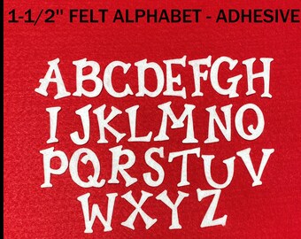 Adhesive Felt Alphabet - Etsy