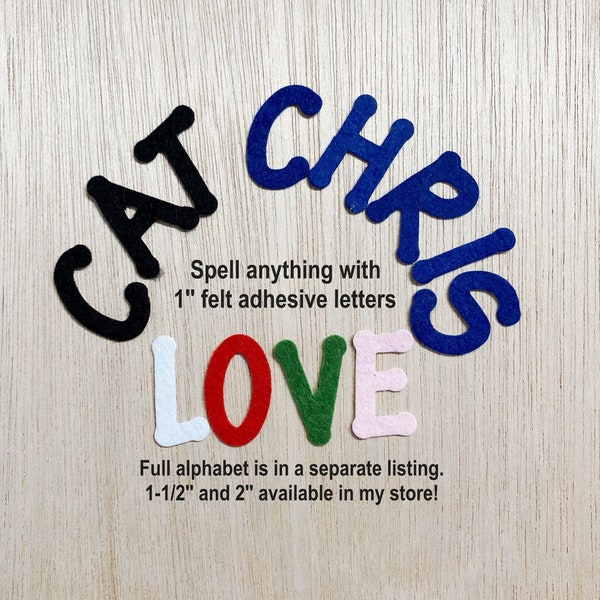 Sticky Letters - Etsy