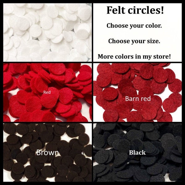 Felt Circles - Etsy