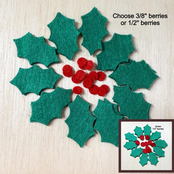 Felt Holly - Etsy