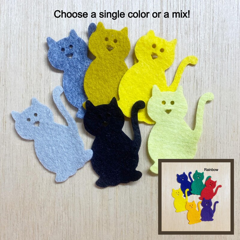 Felt Cat Applique - Etsy