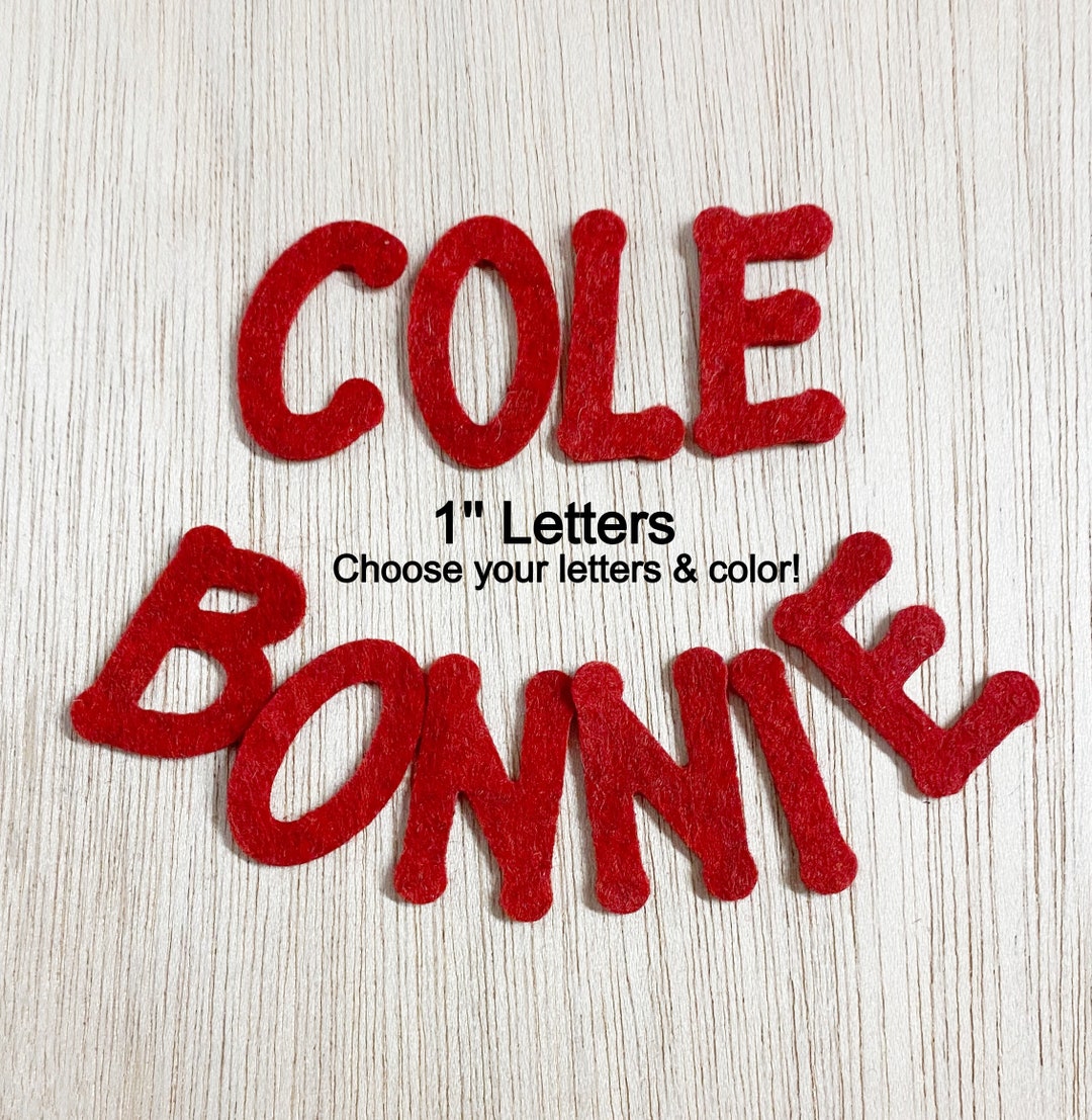 1'' Felt Letters, Small, Single Letters, NOT Full Alphabet, Custom Cut ...