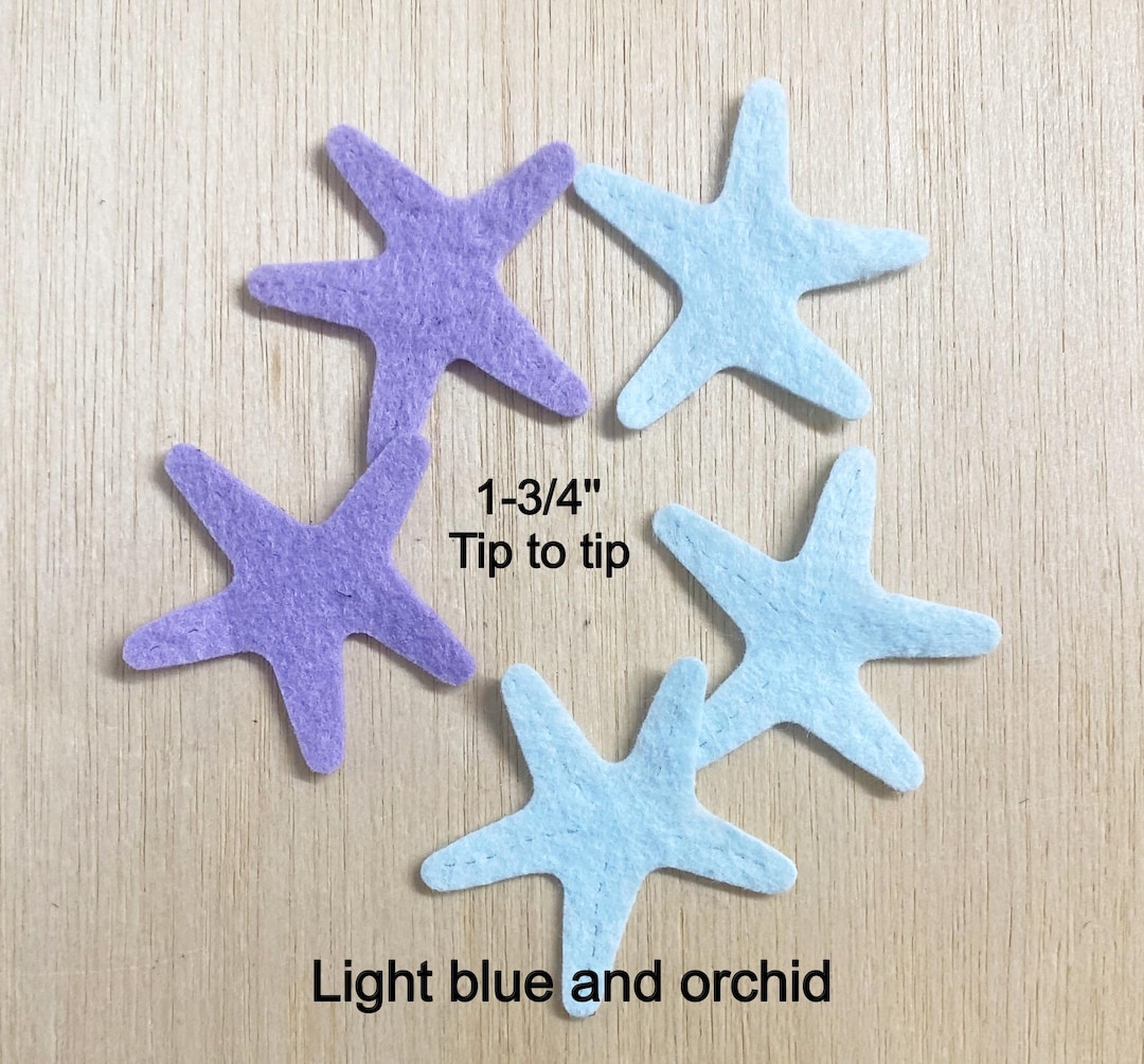 Felt Seashells and Starfish, Die Cut Craft Shapes (5 Pieces) - Etsy