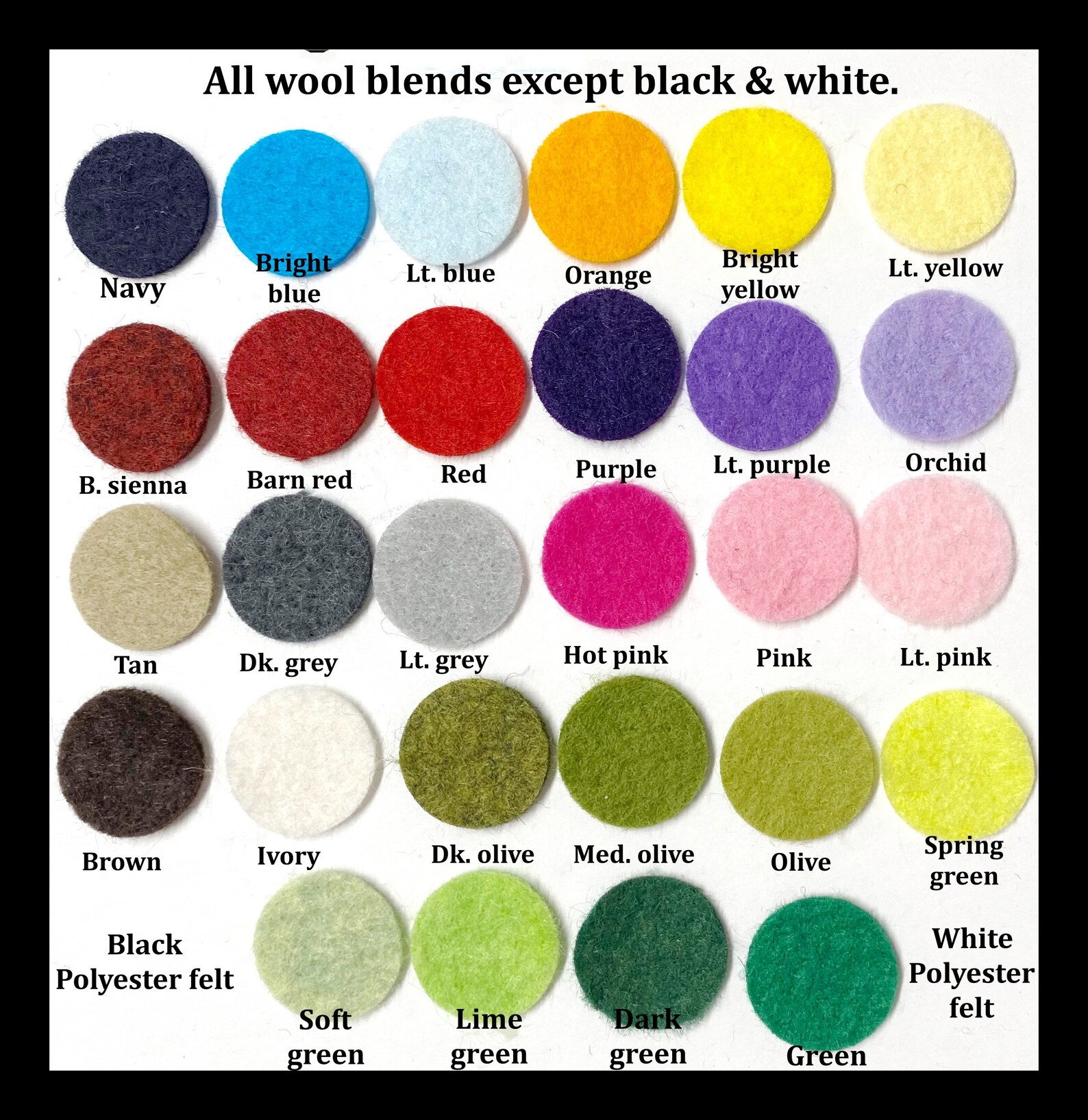 1-1/4'' Felt Letters Choose Your Letters and Color | Etsy