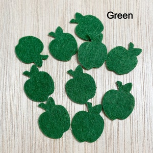 Tiny Adhesive Felt Apples, Die Cut Apple, Peel & Stick, Sticky Back Cut ...
