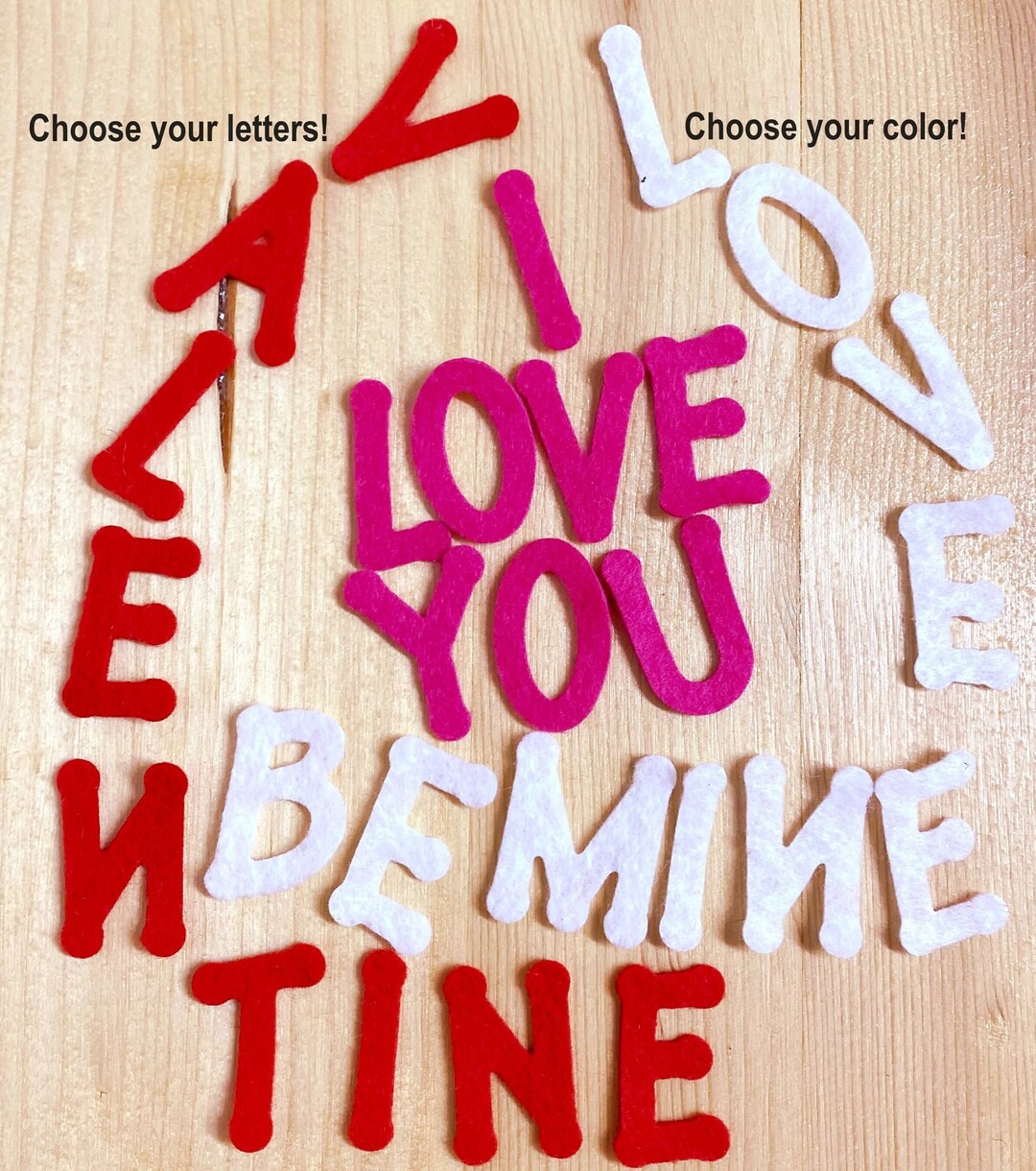 1'' Felt Letters Small Single Letters NOT Full - Etsy