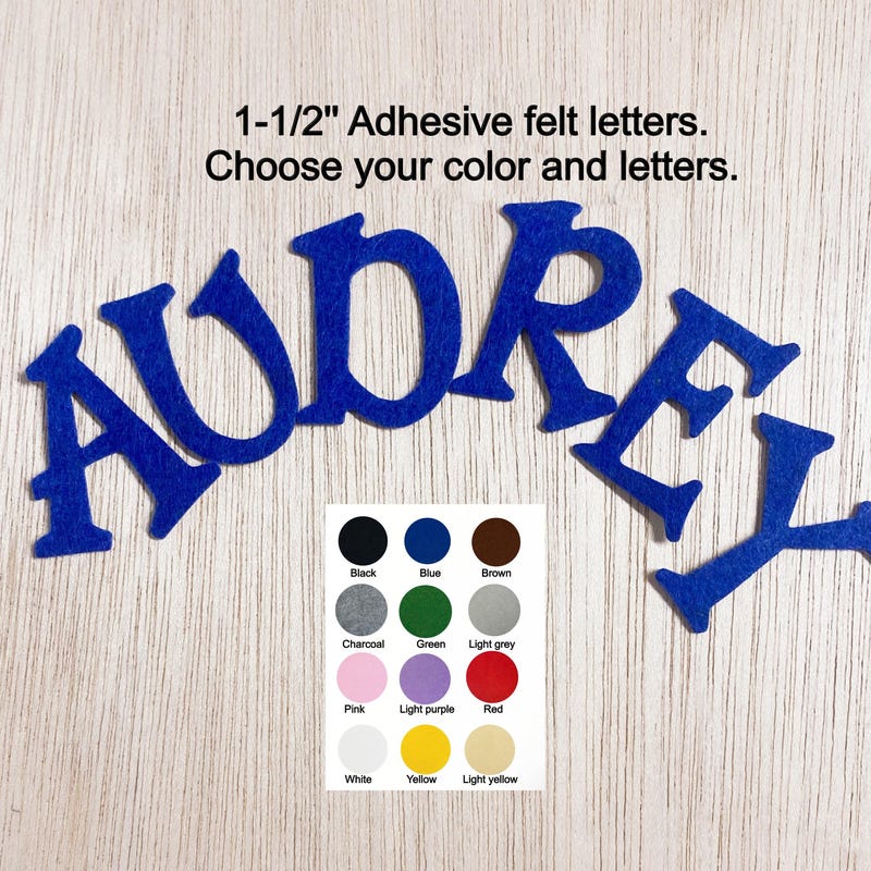 Felt Letters - Etsy
