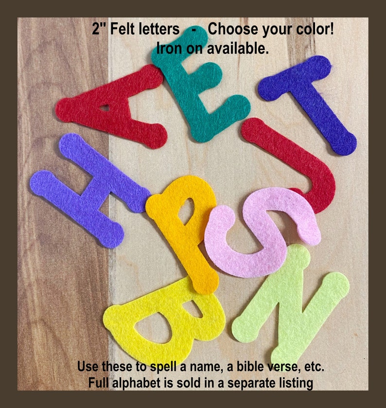 2'' Felt Letters Choose Your Letters These Are Used - Etsy