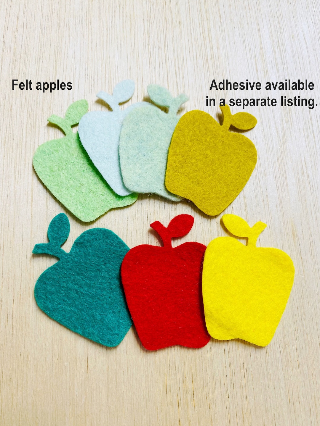 Felt Apples, Die Cut Apple, Cut Outs, Red Felt Apple, Sewing & Fiber ...