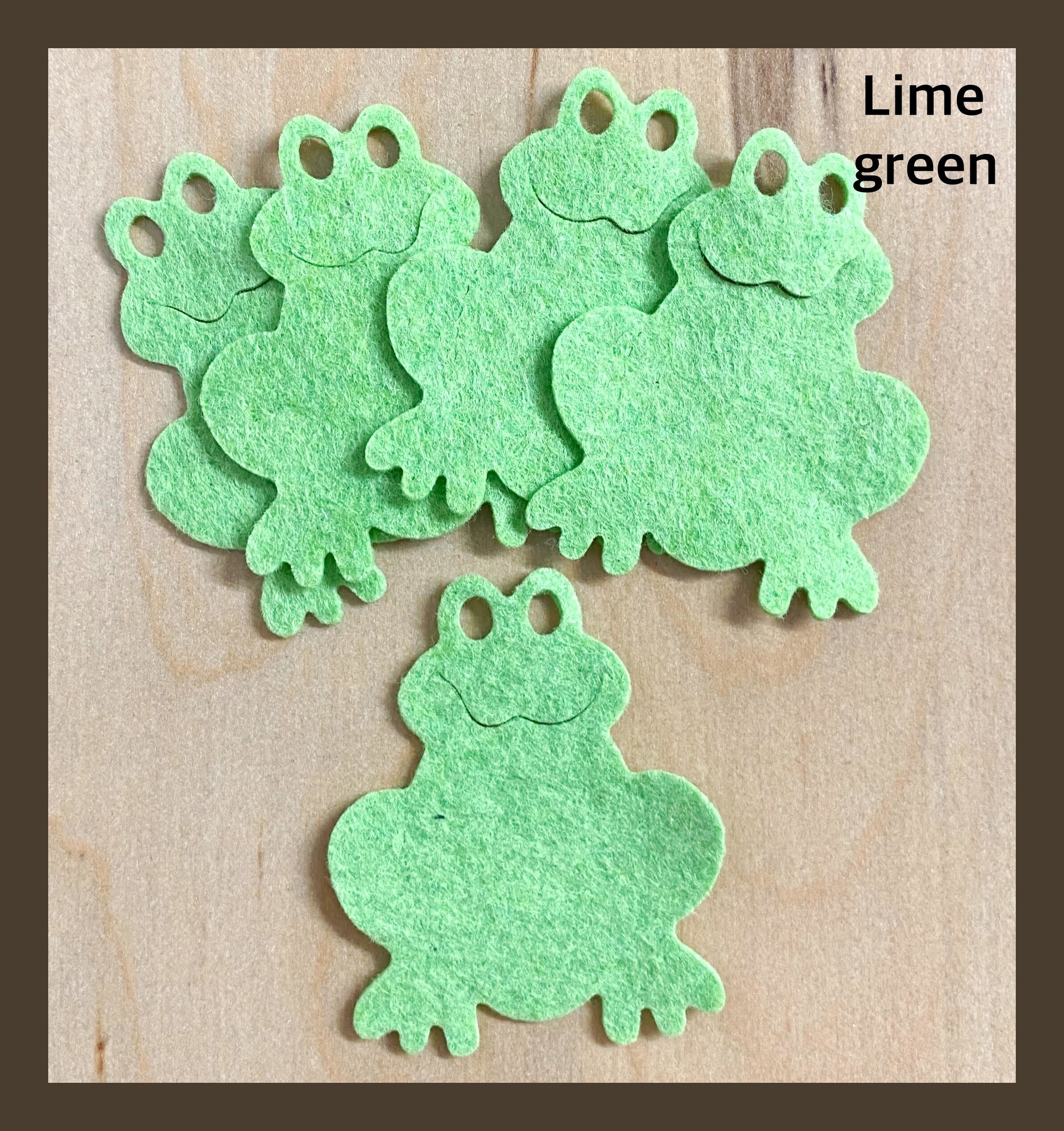 3 Felt Frogs Die Cut Shapes Felt Animals Rainbow Frogs - Etsy