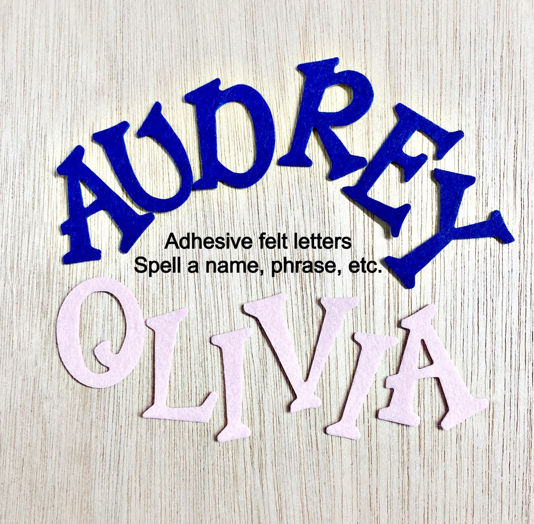 Adhesive Felt Letters, Adhesive Letters, 1-1/2 Inches, Adhesive ...