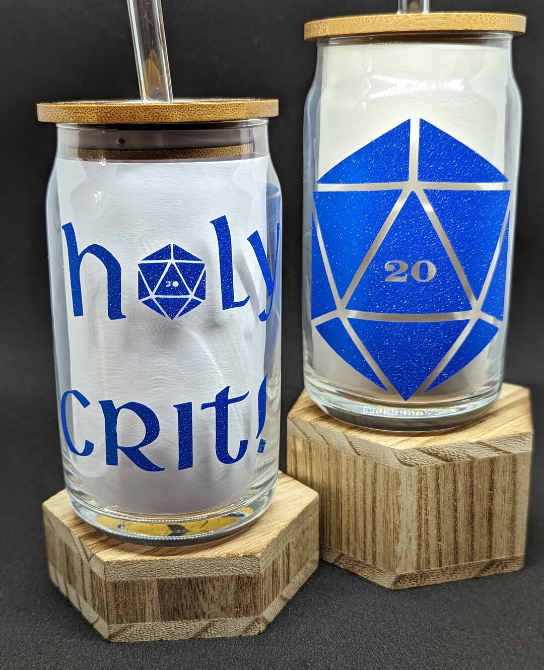 D&D Holy Crit Dice Glassware - Etsy