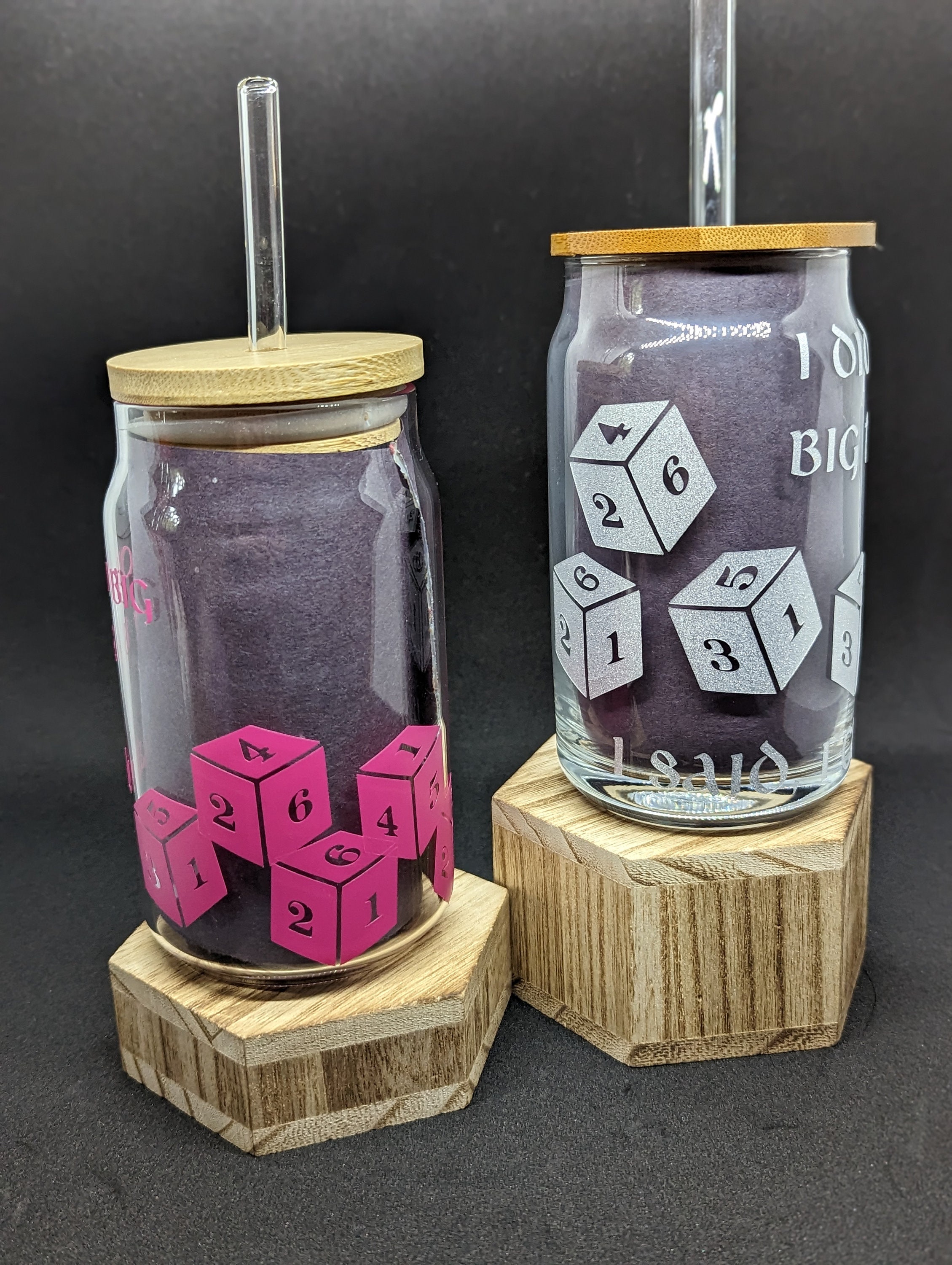 D&D Fireball Dice Glassware - Etsy