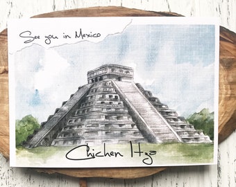 Chichen itza art | Etsy