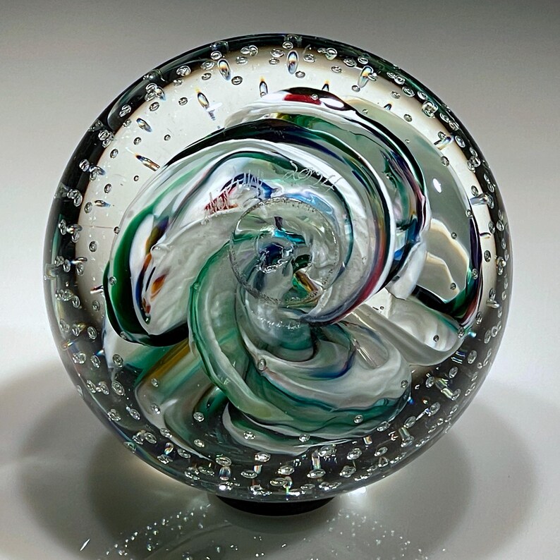 Beautiful Colorful Handblown Glass Paperweight - Etsy