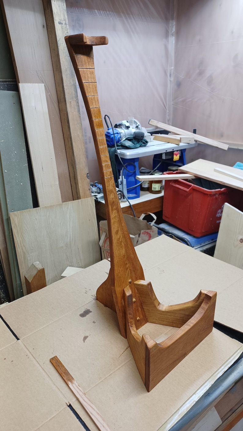 Hand Crafted Wood Guitar Stand - Etsy