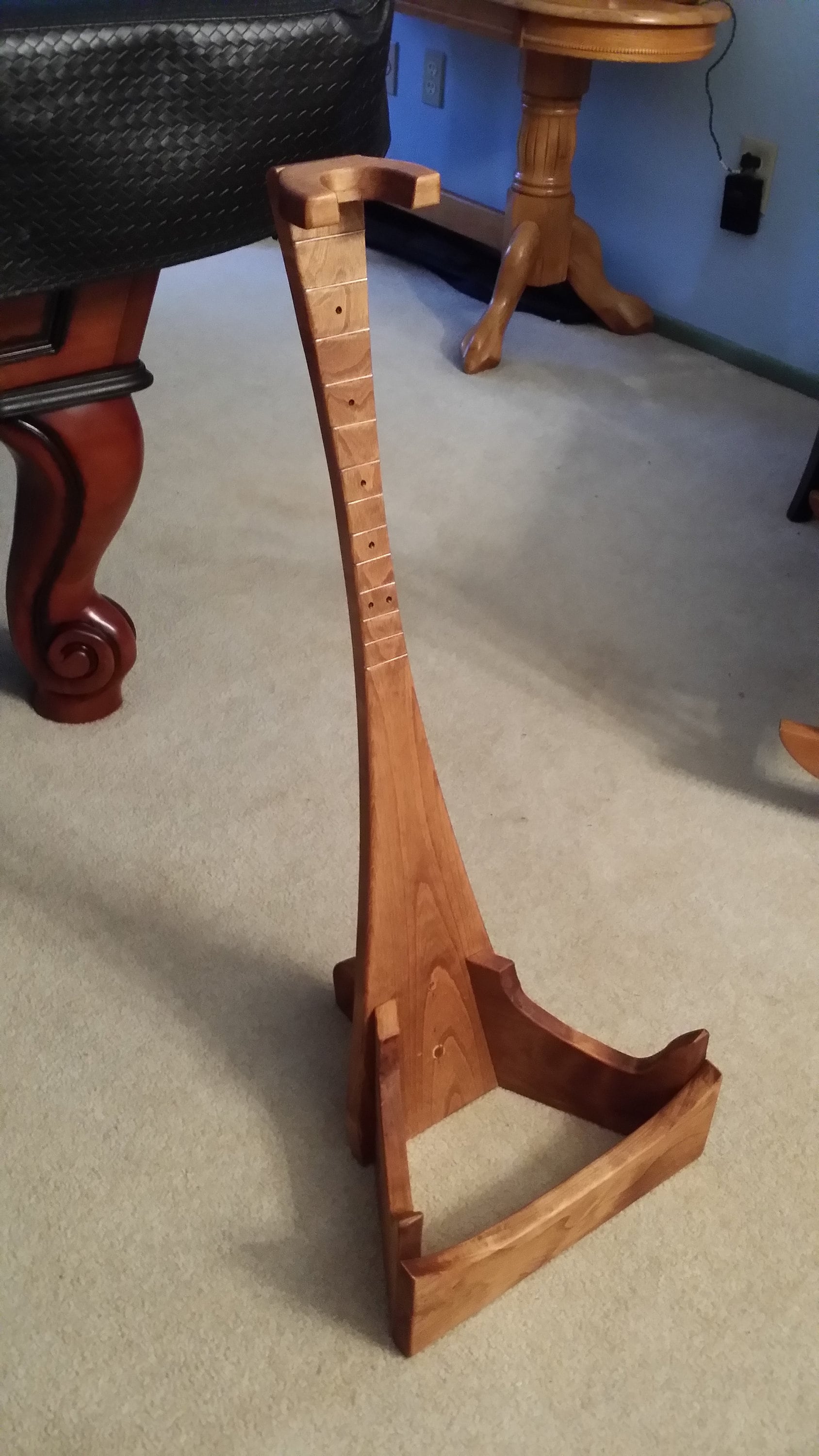 Hand Crafted Wood Guitar Stand - Etsy