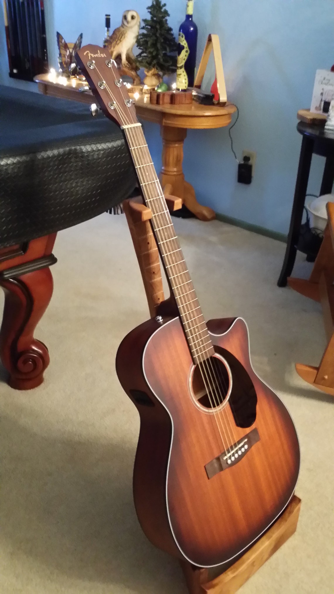 Hand Crafted Wood Guitar Stand - Etsy