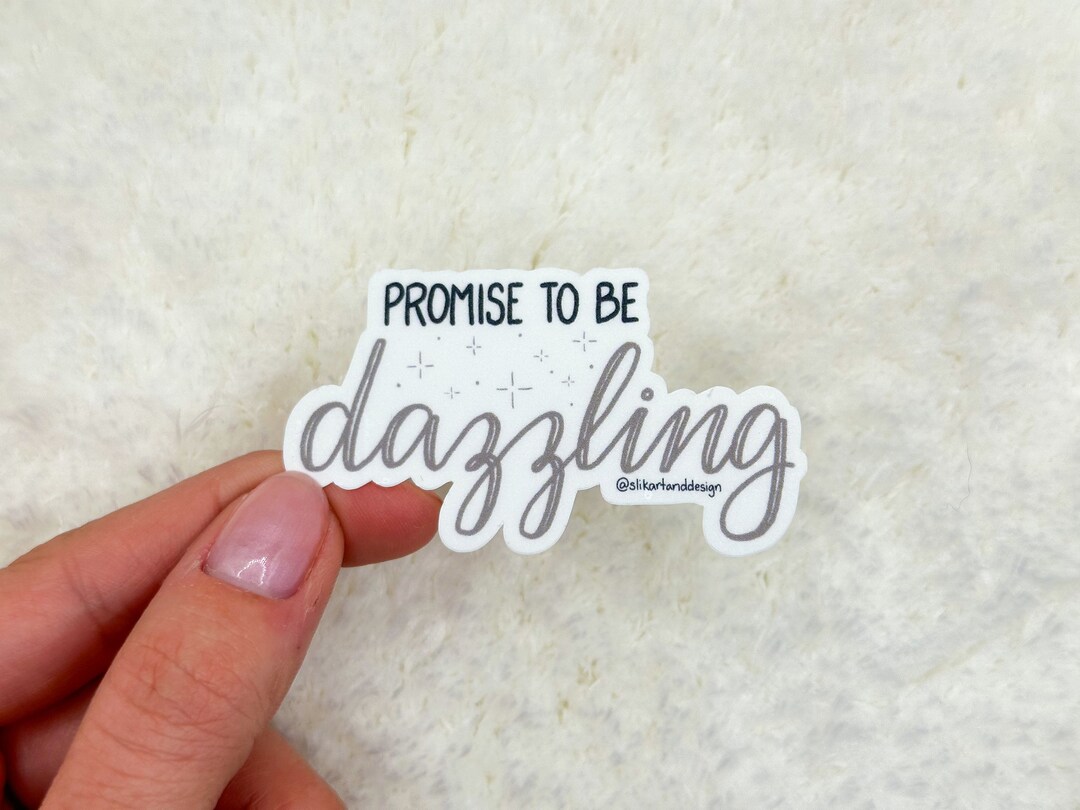Promise to Be Dazzling Sticker Swift Sticker TTPD Sticker Waterbottle ...