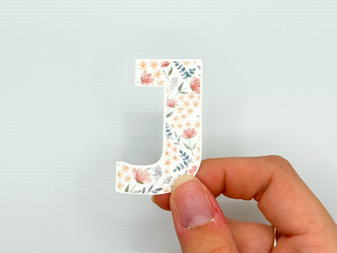 J Letter Sticker J Sticker Alphabet Sticker Stickers for Water Bottle ...