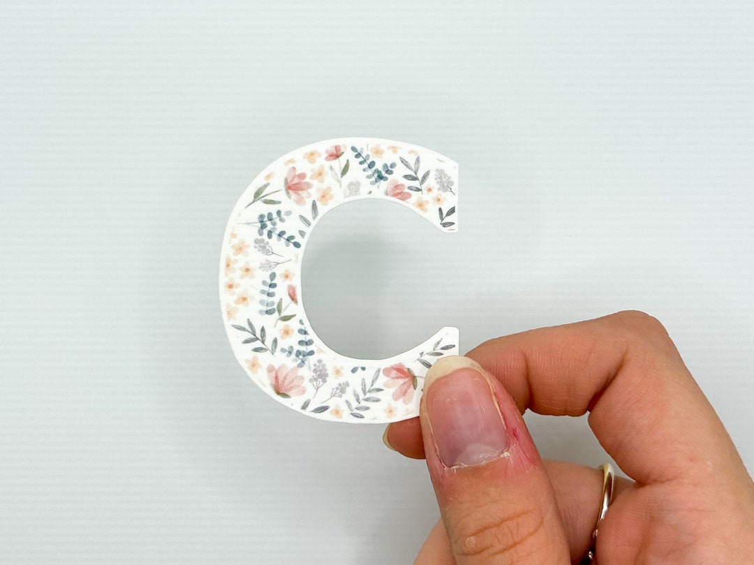 C Letter Sticker C Sticker Alphabet Sticker Stickers for Water Bottle ...